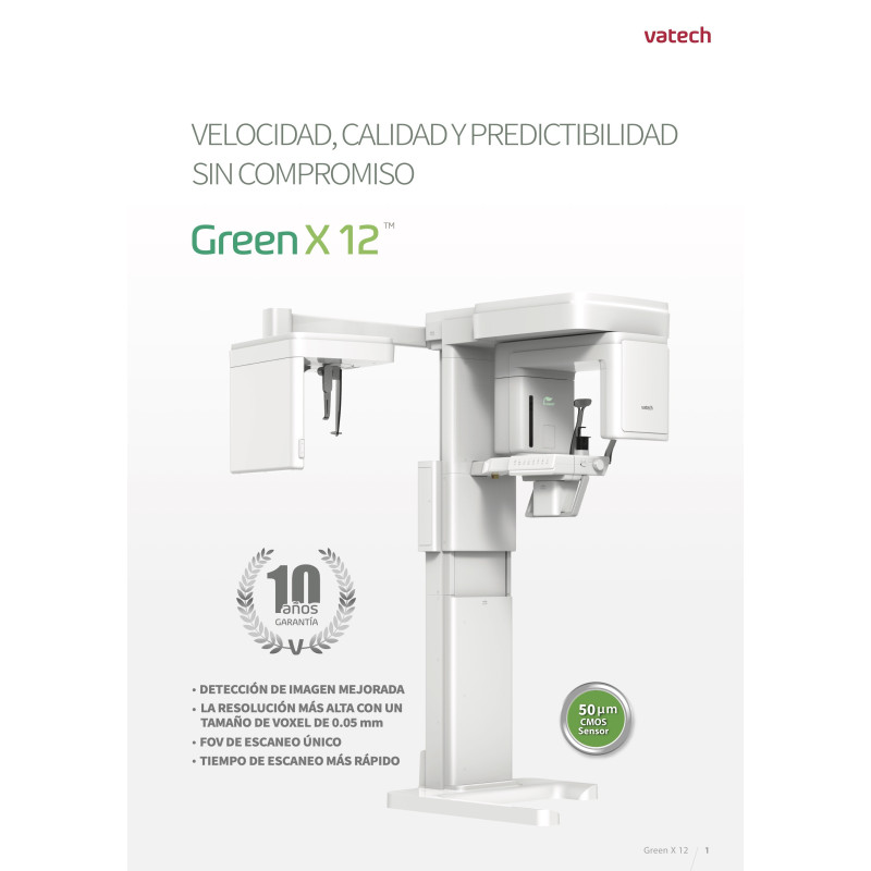 Rayos X Dental 3D Cone Beam Panorámico y Lateral Digital Vatech Green X ...