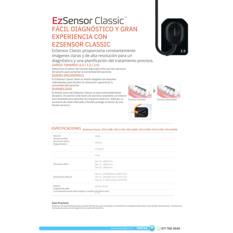 Radiovisiografo Vatech EZ Sensor Classic