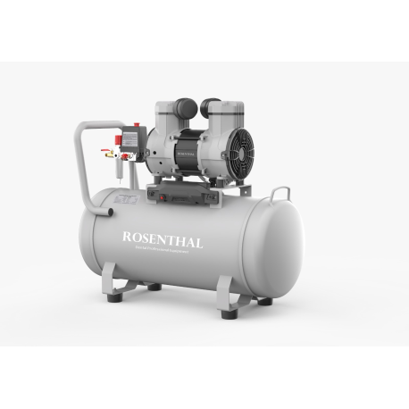 Compresor Dental 2 HP 60 Litros Horizontal 2060H-AL Rosenthal